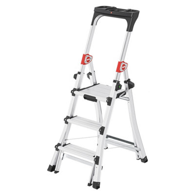 Hailo TL100 TopLine Telescopic Stepladder - 3, 4 or 5 Steps