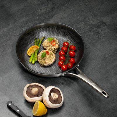 Hairy Bikers 28cm HexGuard™ Non-Stick Frying Pan Try-ply Stainless ...