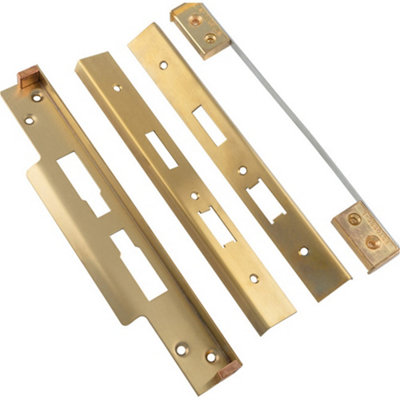 Half Inch Architectural Rebate Set for Din Locks - Brass PVD - Door ...