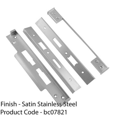 Half Inch Architectural Rebate Set for Din Locks - Satin Steel Door ...