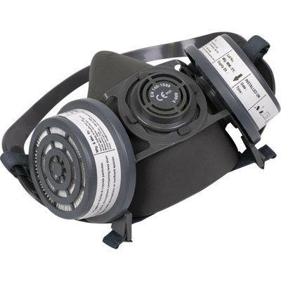 Half Mask Respirator with P3R Filter Cartridges - Inbuilt Exhalation ...