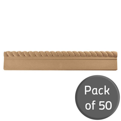 Half Rope Top Concrete Path Edging Barley 910 x 140 x 50mm Pack of 50