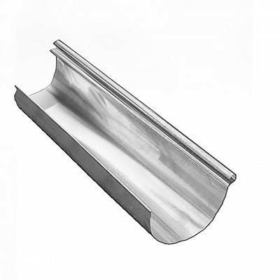 Half Round Stainless Steel Gutter 125mm x 76mm Pack of 5