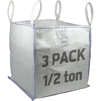 Half Ton Bulk Bag - Heavy Duty Skip Bag - Mini Ton Bag - Tonne Bag ...