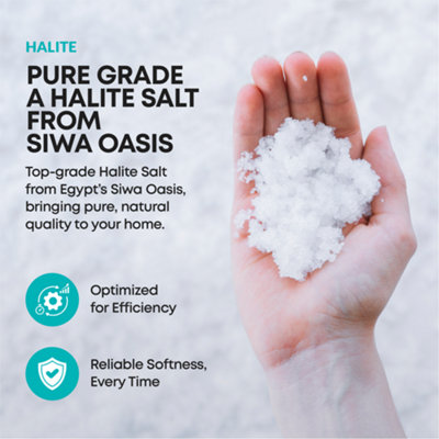 Halite Salt for Water Softener, Pure Grade A Food Quality for Twintec ...