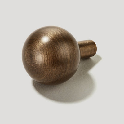 HALLEY Sphere Knob - Antique Brass | DIY at B&Q