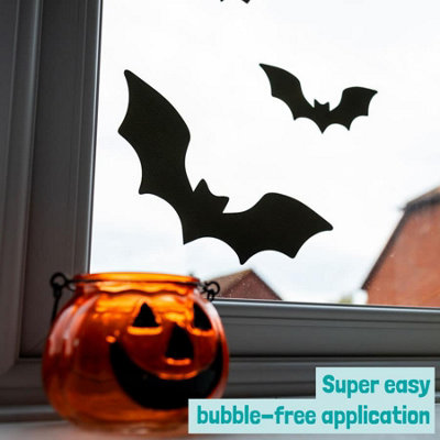 Halloween 28 Bat Window Stickers Halloween Window Decorations Reusable ...