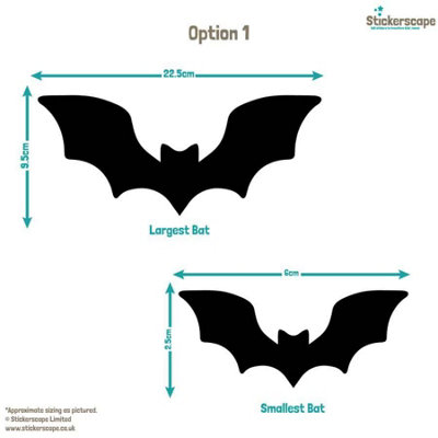 Halloween 28 Bat Window Stickers Halloween Window Decorations Reusable ...