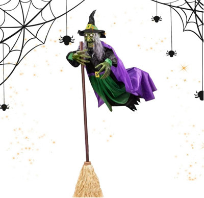 animated flying witch