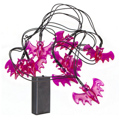 Buy Halloween Bat Lights LED Set of 8 Trick or Treat Party Set of 8 ...