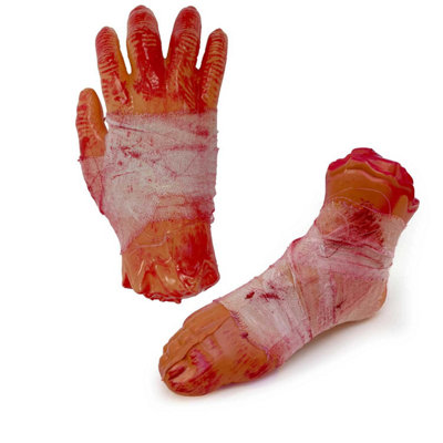 Halloween Body Parts- Foot - Fake Body Parts - Scary Decorations