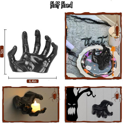 Halloween Decorations, 3 Pack Wall Mounted Creepy Reaching Hands, Life ...