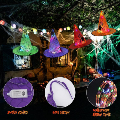 witches hat string lights