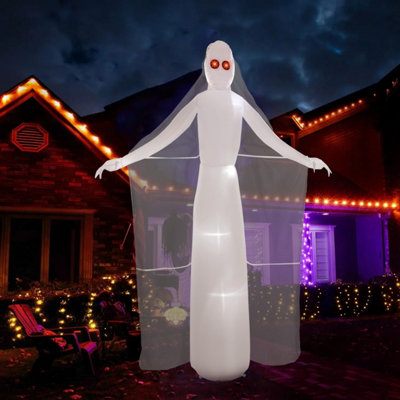Halloween Festival Outdoor Inflatable Tall Red Eye Ghost Bride 240cm High