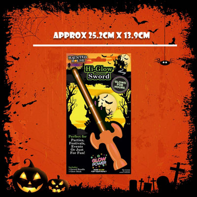 Halloween Glow Sword Prop Accessory Hallows Party, Trick or Treat 25 ...