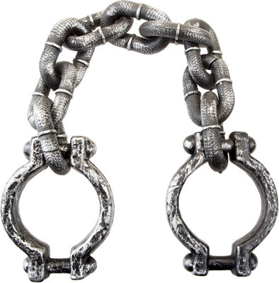 Halloween Hand Cuffs Fancy Dress Accessory Spooky Shackle Prisoner ...