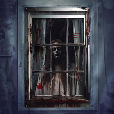 Halloween Horror Curtain Decoration Woman | DIY at B&Q