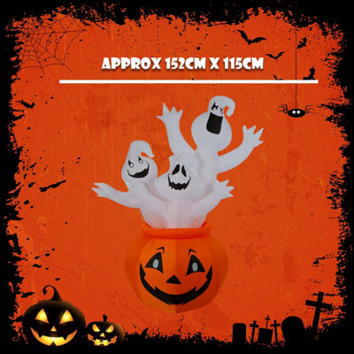 Halloween Inflatable Pumpkin Ghosts Decoration Halloween 5ft/154cm ...