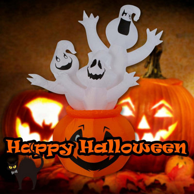Halloween Inflatable Pumpkin Ghosts Decoration Halloween 5ft/154cm ...
