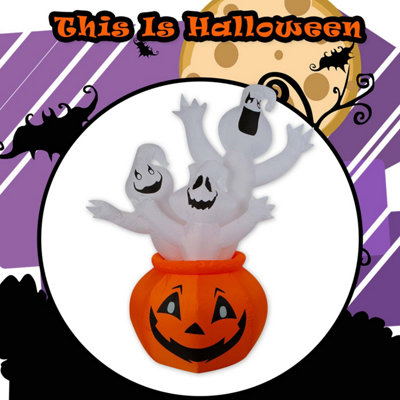 Halloween Inflatable Pumpkin Ghosts Decoration Halloween 5ft/154cm ...