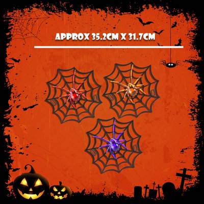 Halloween Light Up Spider on Web 1 Piece Mystery Bag MultiColour