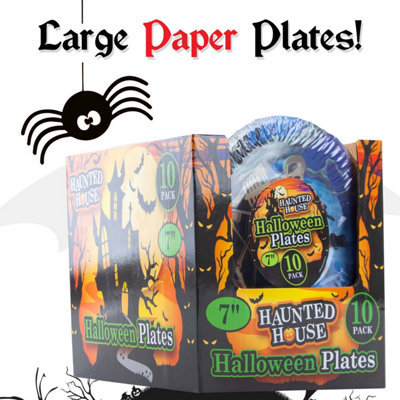 Halloween Paper Plates - Graveyard 7 inch Halloween Party - Haunted ...