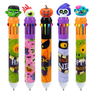 Halloween Pens Spooky Designs, 1 Piece Mystery Bag MultiColour