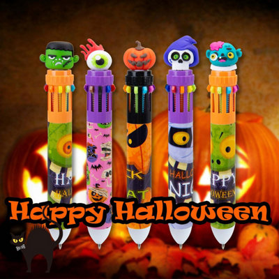 Halloween Pens Spooky Designs, 1 Piece Mystery Bag Multicolour