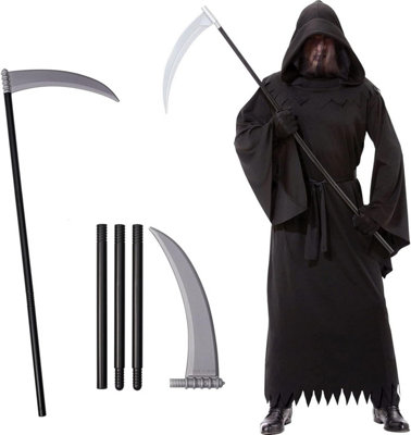 Halloween Phantom Costume with Weapons - Death Robe Outfit