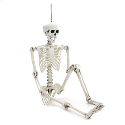 Halloween Realistic Full Body Skeleton Hanging Prop Decoration Posable ...