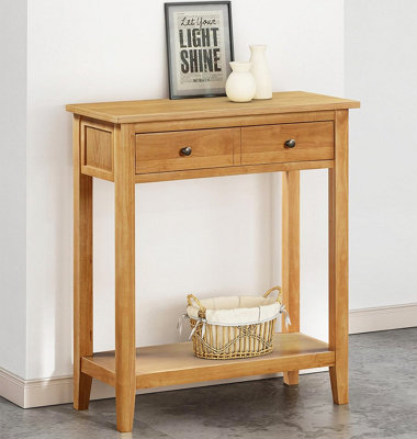 Hallowood Furniture Aston Console Table with one Large Drawer