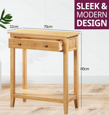 Hallowood Furniture Aston Console Table with one Large Drawer