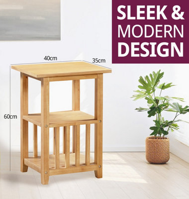 Hallowood Furniture Aston Side Magazine Table