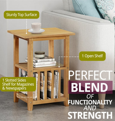 Hallowood Furniture Aston Side Magazine Table