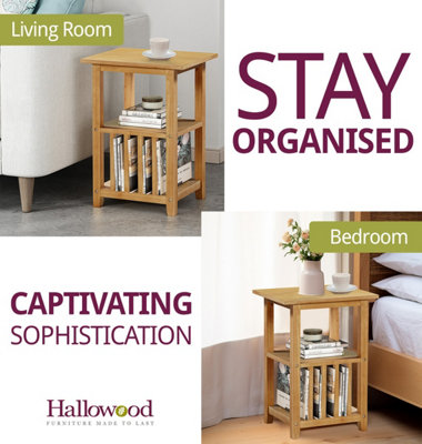 Hallowood Furniture Aston Side Magazine Table