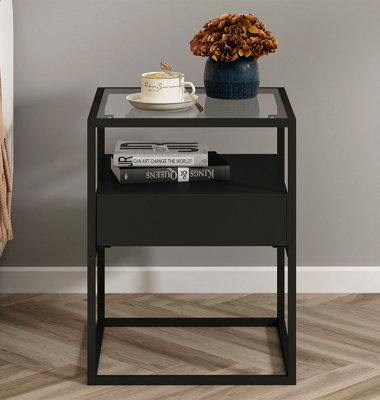 Hallowood Furniture Bewdley Side Table with Drawer