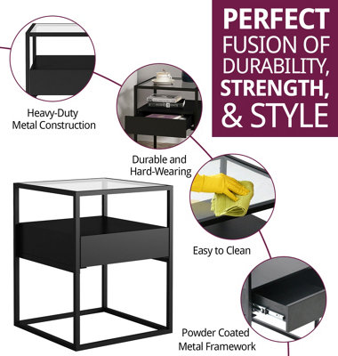 Hallowood Furniture Bewdley Side Table with Drawer