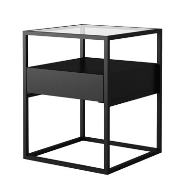 Hallowood Furniture Bewdley Side Table with Drawer