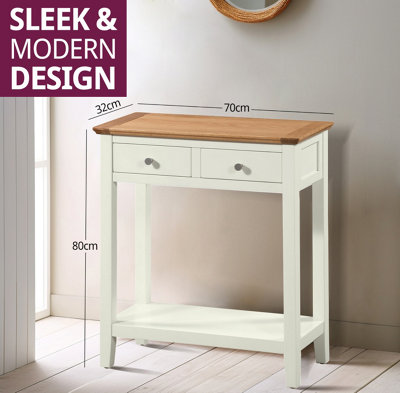 Hallowood Furniture Clifton Oak Painted Console Table