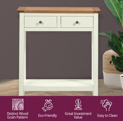 Hallowood Furniture Clifton Oak Painted Console Table