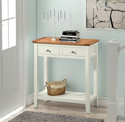 Hallowood Furniture Clifton Oak Painted Console Table