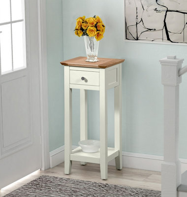 Hallowood Furniture Clifton Oak Painted Small Telephone Table | DIY at B&Q