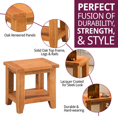 Hallowood Furniture Cotswold Small Side Table