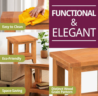 Hallowood Furniture Cotswold Small Side Table