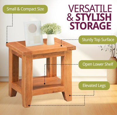 Hallowood Furniture Cotswold Small Side Table