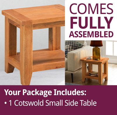 Hallowood Furniture Cotswold Small Side Table