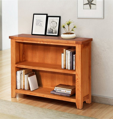 Hallowood Furniture Cotswold Small Wide Bookcase