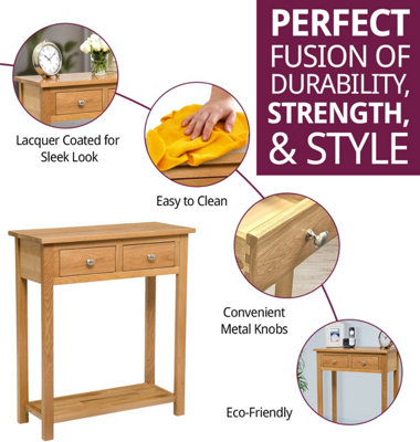 Hallowood Furniture Waverly Oak Console Table