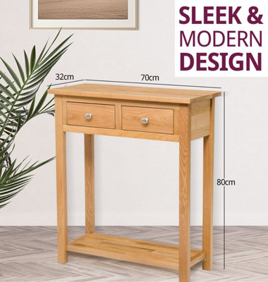 Buy Hallowood Furniture Waverly Oak Console Table at B&Q