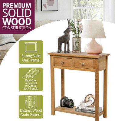 Hallowood Furniture Waverly Oak Console Table